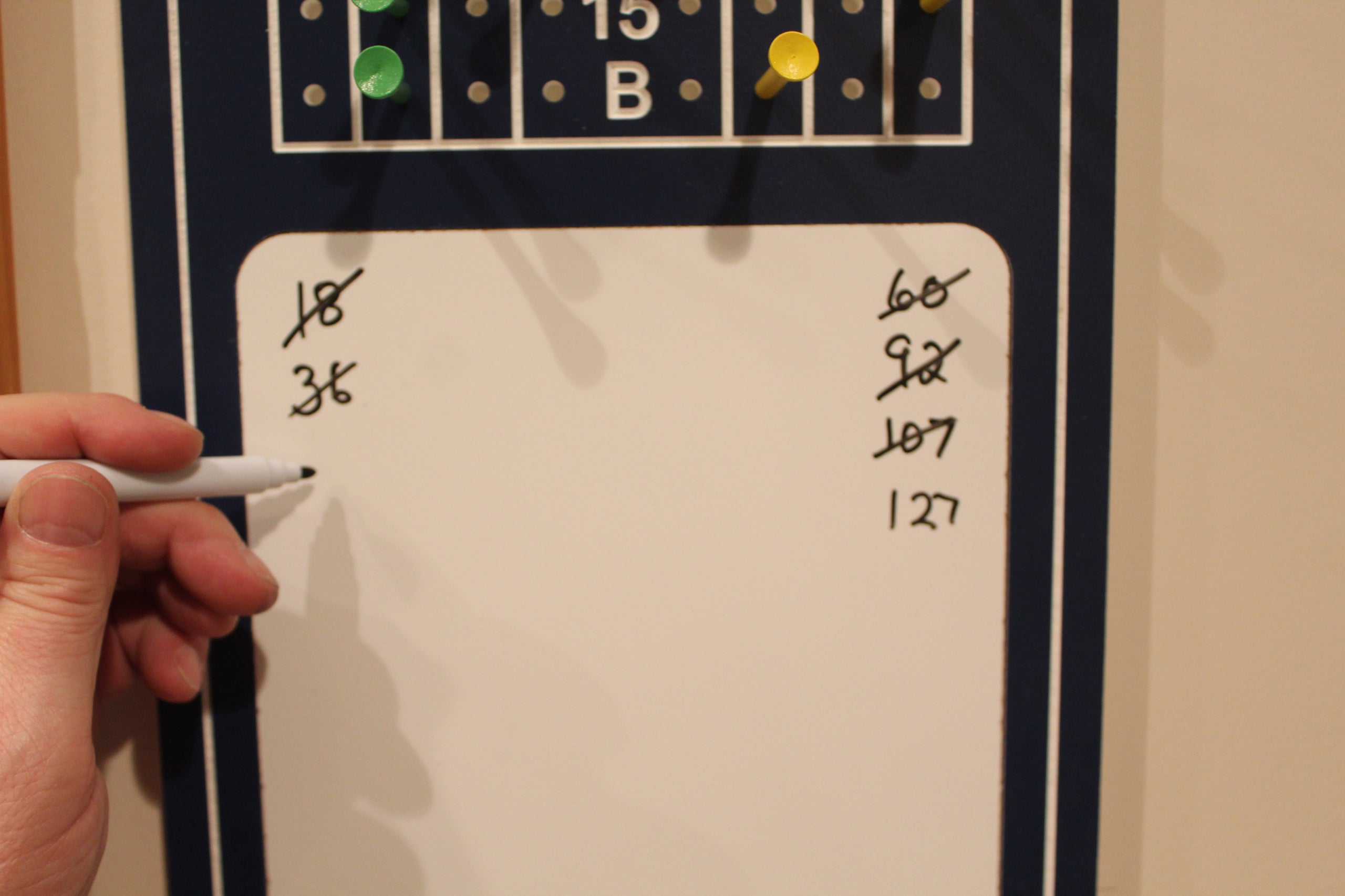 English Dart Scoreboard | Double Ski Wood Designs